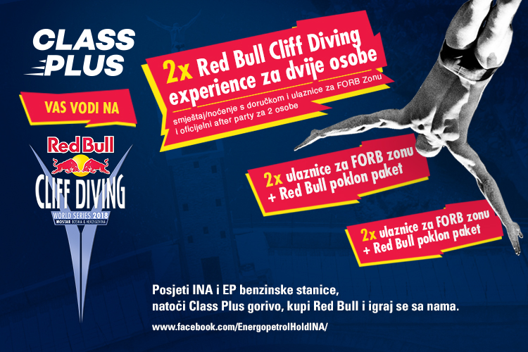 Class Plus vas vodi na Red Bull Cliff Diving - Holdina EP